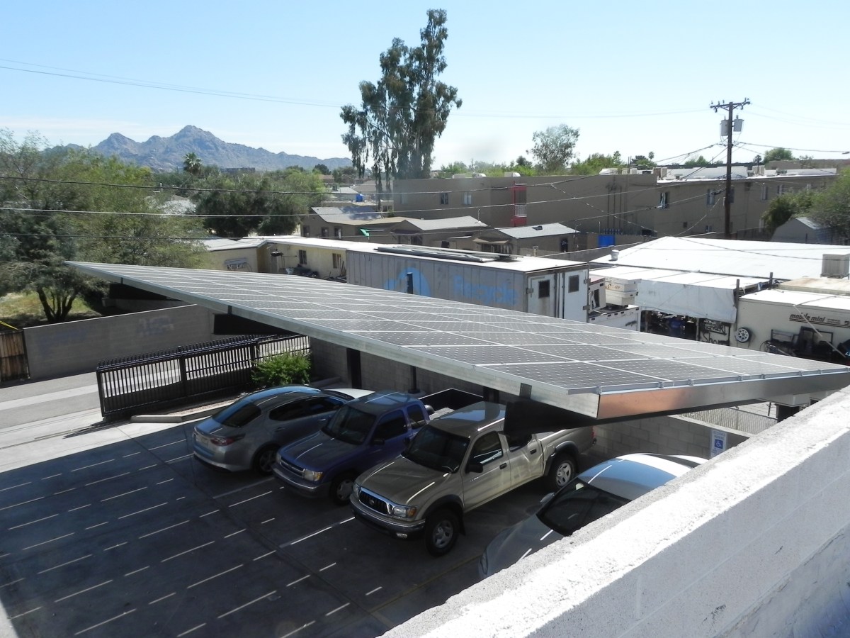 Solar Shade Canopy & EV Charger Install – Canna Solar